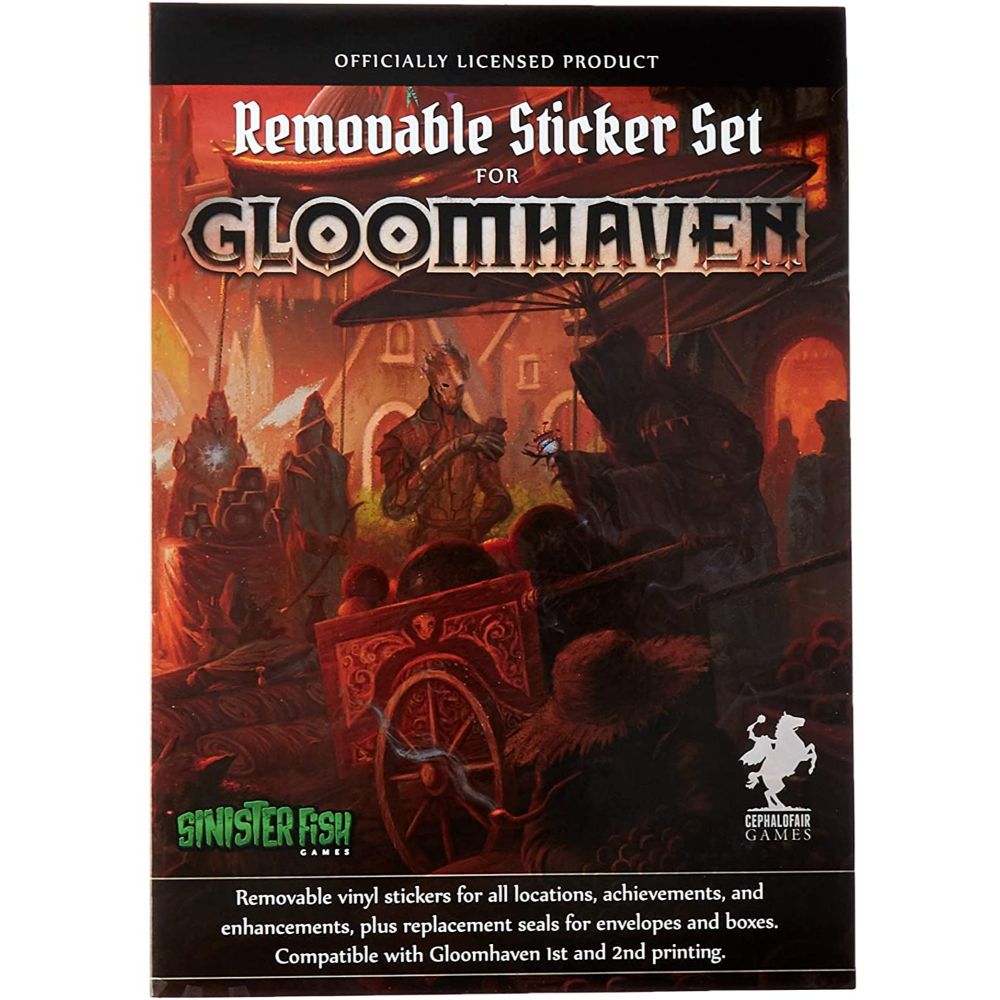 Gloomhaven: Removable Sticker Set – Grinning Gargoyle Gaming