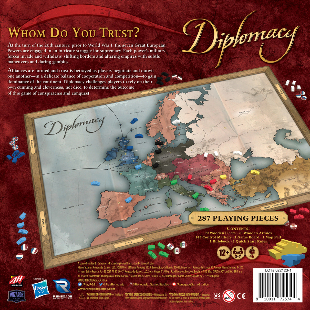 Diplomacy – Grinning Gargoyle Gaming